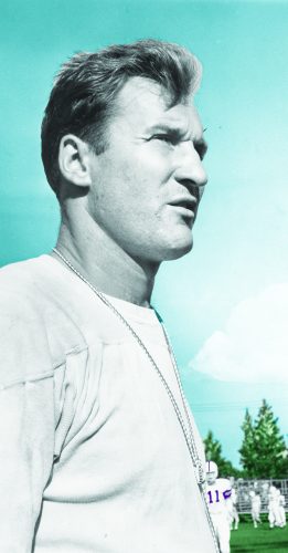 Films of Bobcat football in 1950s and 1960s under Coach Malinak being ...